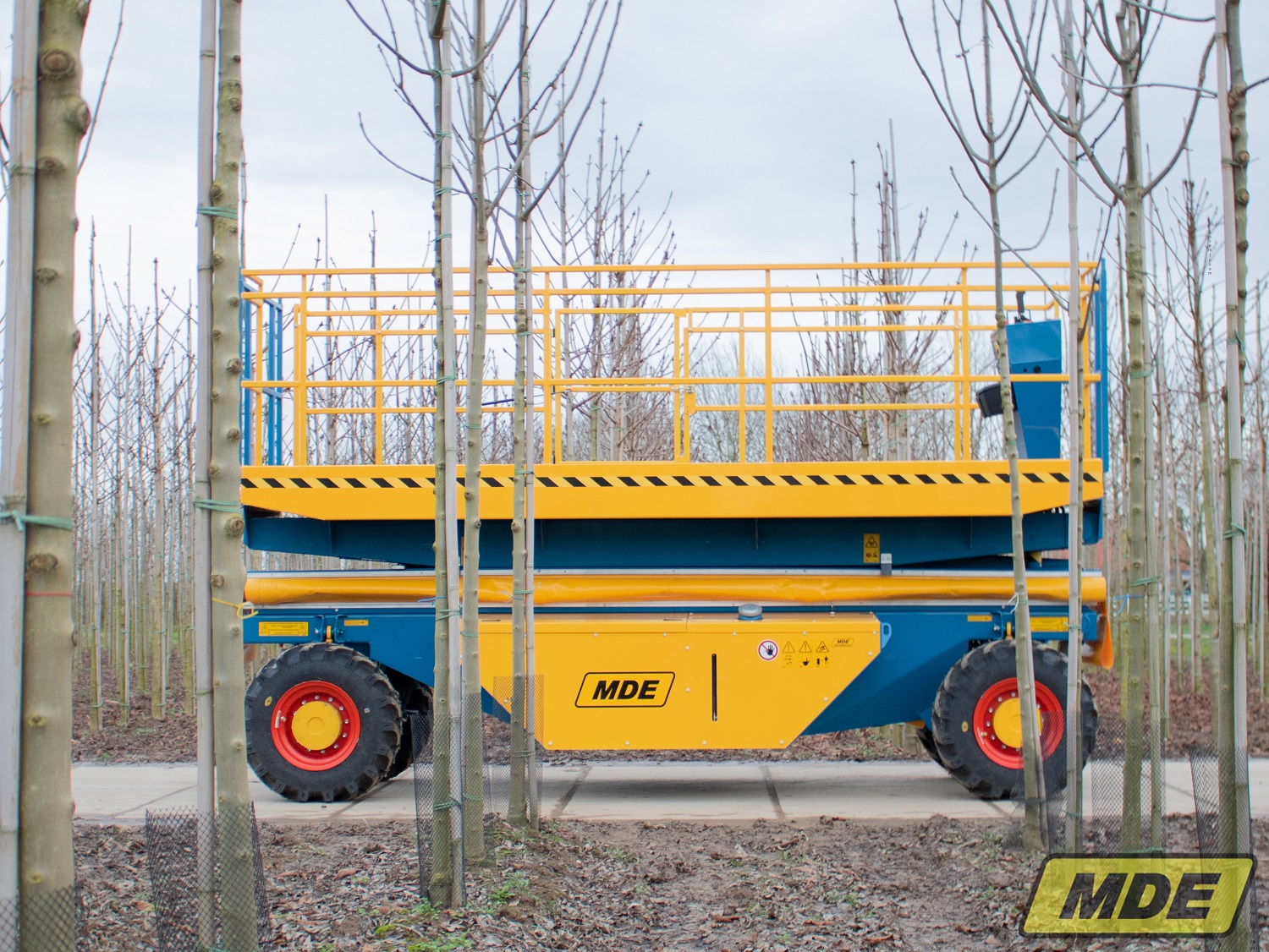 MDE Pruning platform Quatro 600 - Powerful boom lift for nurseries